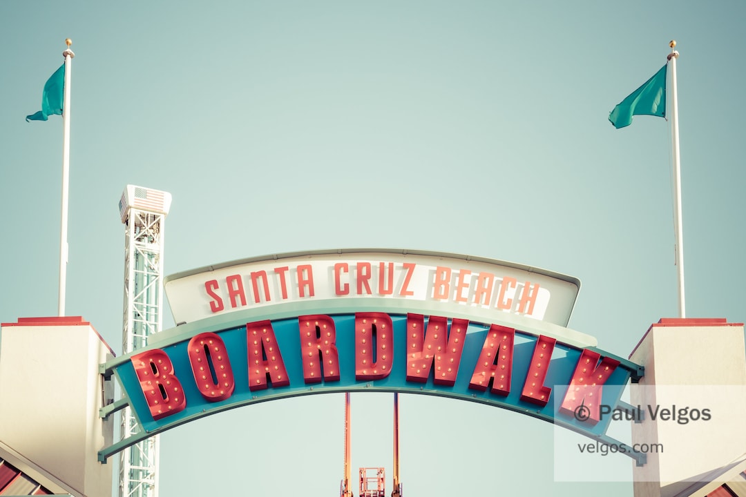 Santa Cruz Print: Santa Cruz Boardwalk Sign, California Poster ...