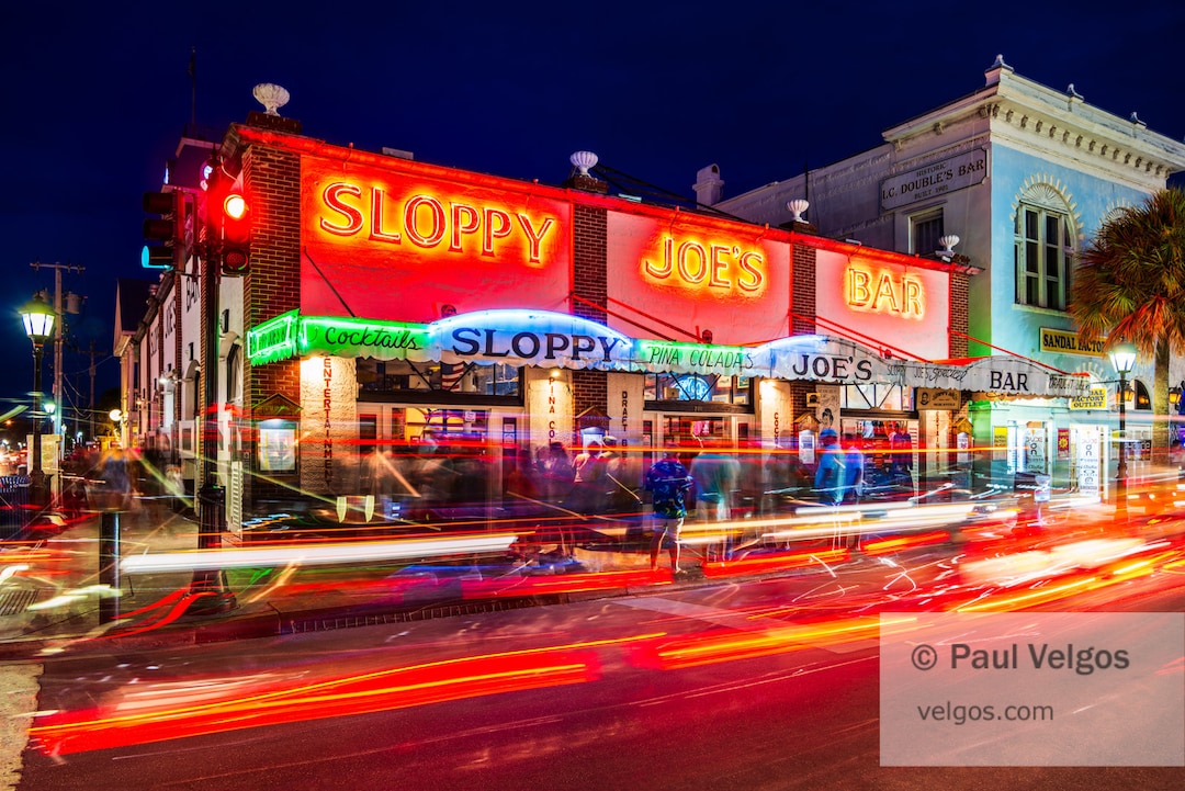 Sloppy Joes Bar Print: Sloppy Joes Bar Picture, Key West Wall Art ...