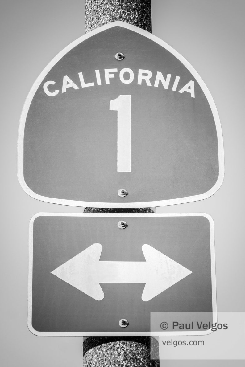 California Art Print PCH Sign Print Pacific Coast Highway - Etsy