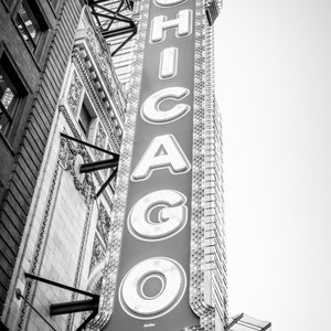 Chicago Theatre Sign Poster: Chicago Theater Sign Print, Chicago ...