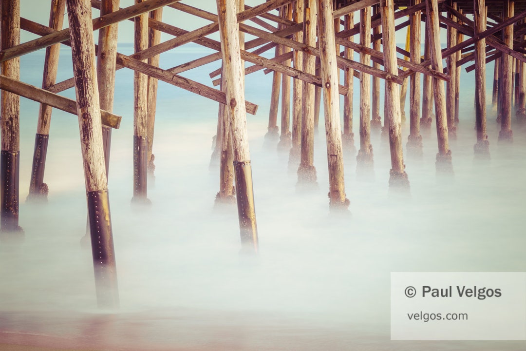 Ocean Pier Wall Art: Newport Beach Pier Pilings Print, Orange County ...