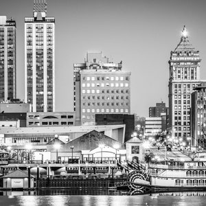 Peoria Skyline Print: Peoria IL Poster, Peoria Cityscape Art, Illinois ...