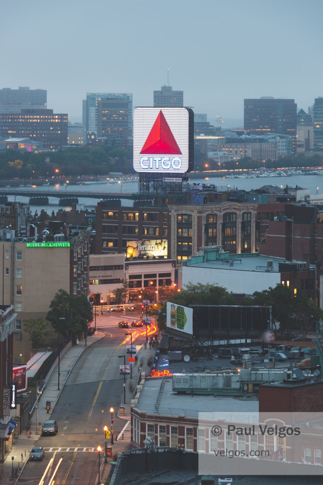 Boston City Print: Boston Citgo Sign, Citgo Sign Poster, Boston Skyline ...