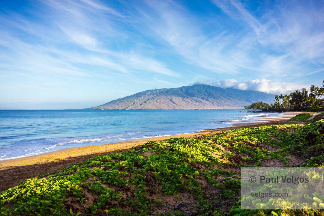 Maui Hawaii Poster: Kamaole Beach Print, Maui Island Photo, Hawaiian ...