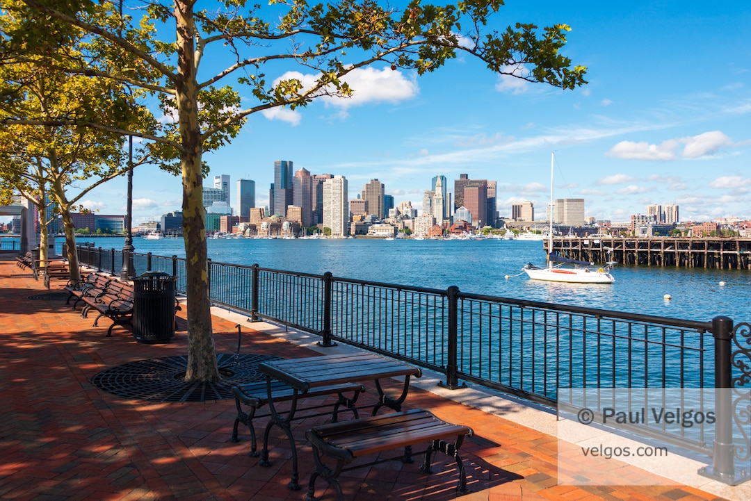 Boston Skyline Poster: Boston City Print, Massachusetts Gifts, Boston ...