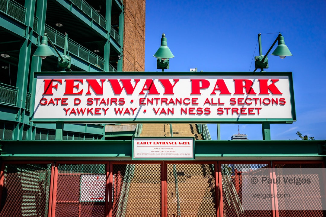 Fenway Park Sign Art: Fenway Park Print, Boston Red Sox Gifts, Fenway ...