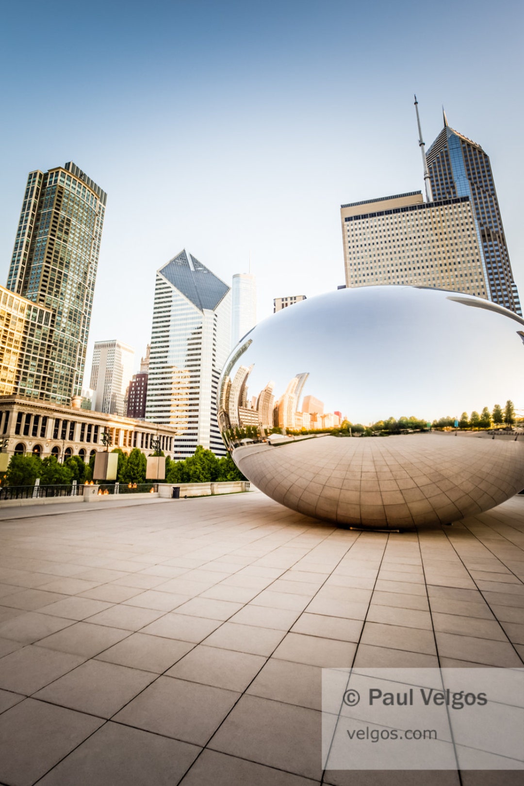 Chicago Bean Print: Chicago Cloud Gate Poster, Chicago Bean Wall Art ...