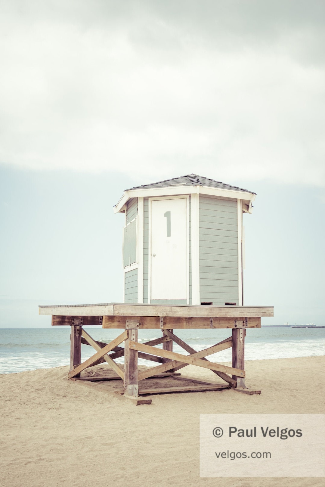 Lifeguard Tower Art: Lifeguard Stand Art, Seal Beach Art Print ...