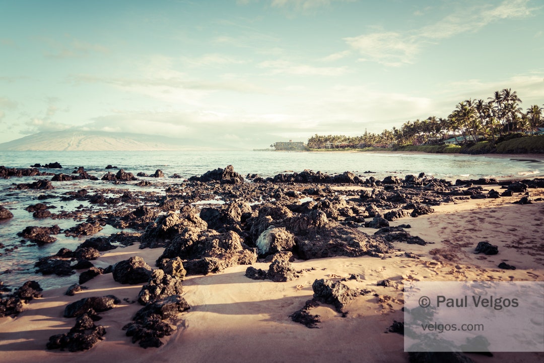 Maui Beach Print: Keawakapu Beach Art, Maui Beach Photo, Hawaii Beach ...