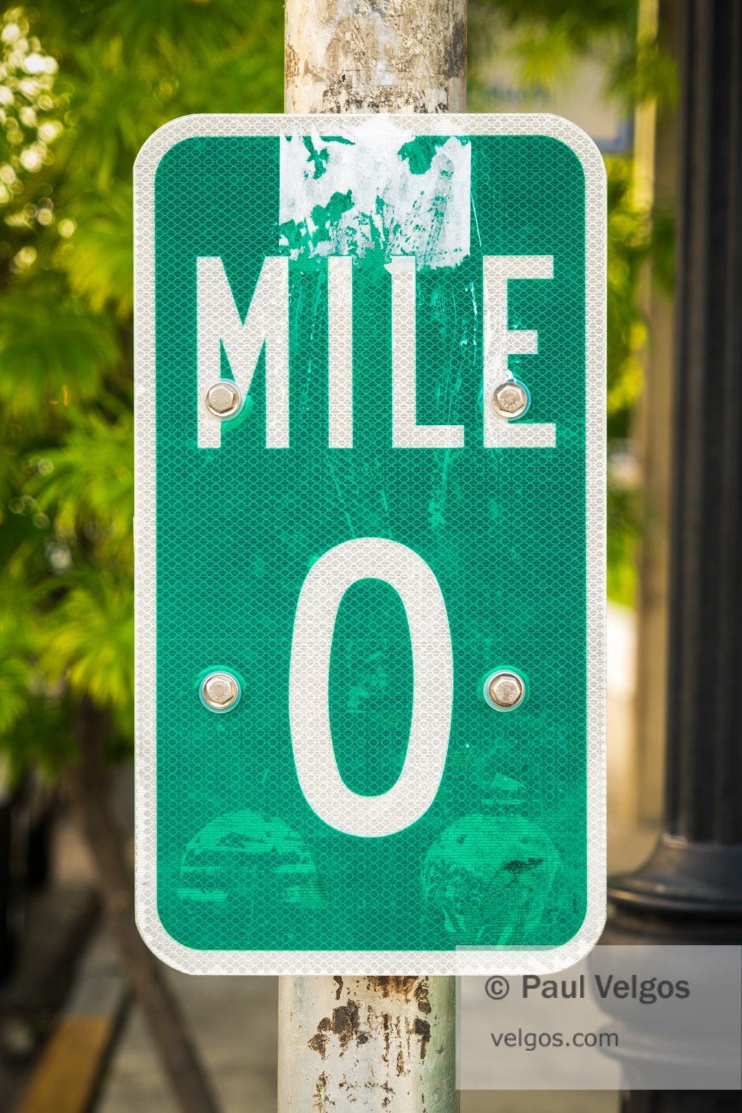 Key West Poster Gift: Mile Zero Sign Print, Florida Keys Artwork, Key ...