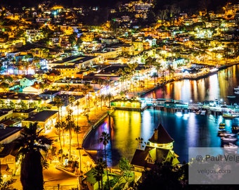 Catalina Island Art: Catalina Harbor Art, Avalon Bay Print, Santa ...