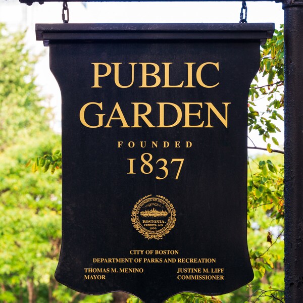 Boston Public Garden - Etsy