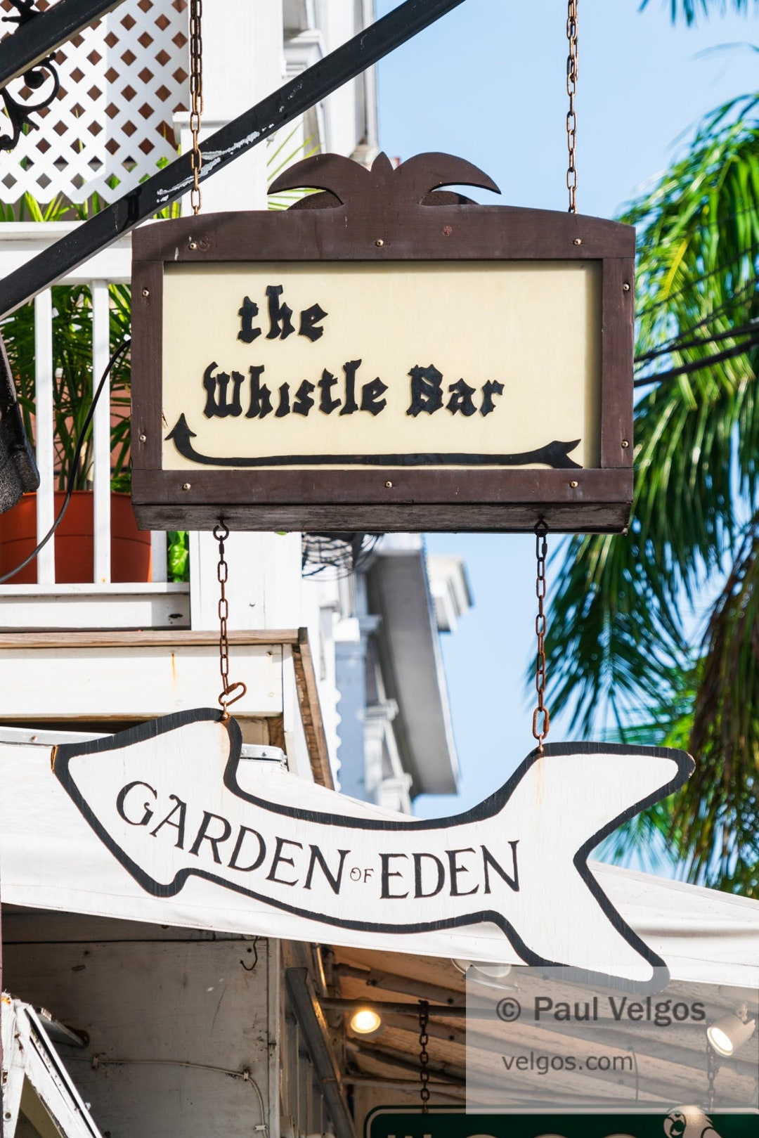 Bull and Whistle Bar Print: Key West Wall Art, Garden of Eden Sign, Key ...