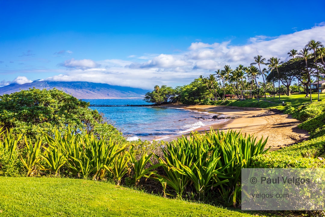 Maui Beach Print: Ulua Beach Poster, Maui Beach Photo, Wailea Wall Art ...