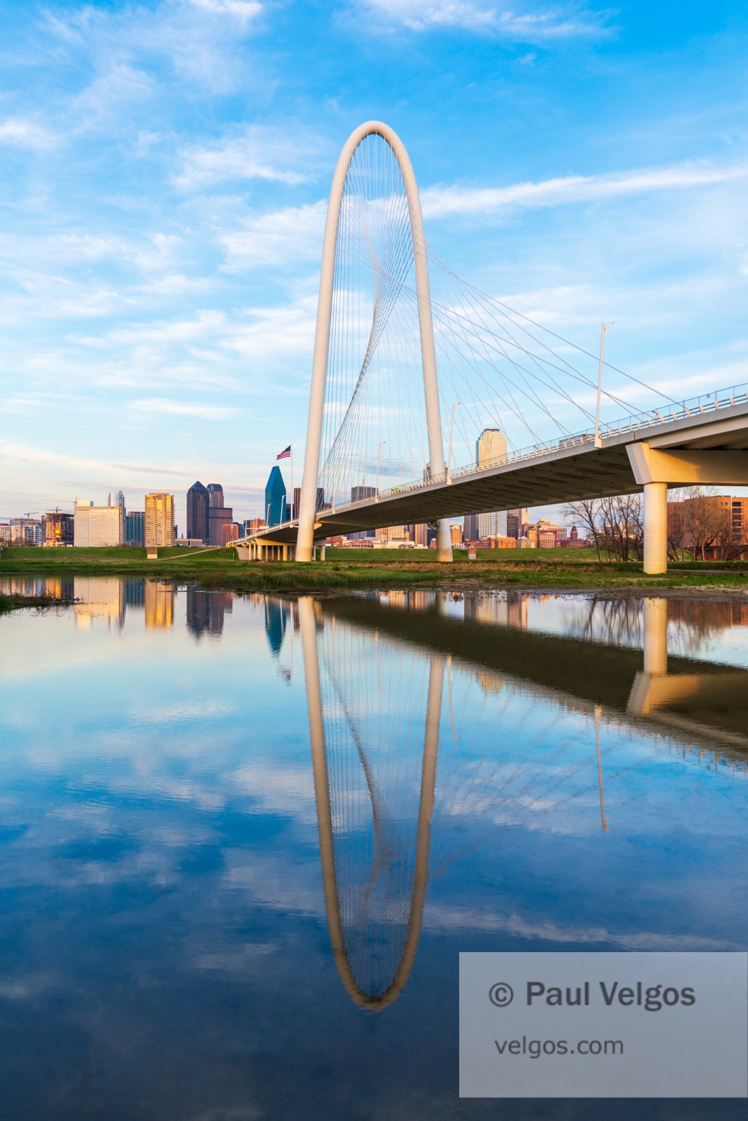 Dallas Texas Print: Margaret Hunt Hill Bridge Poster, Ronald Kirk ...