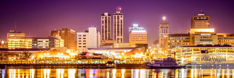 Peoria Skyline Print: Peoria IL Poster, Peoria Cityscape Art, Illinois ...