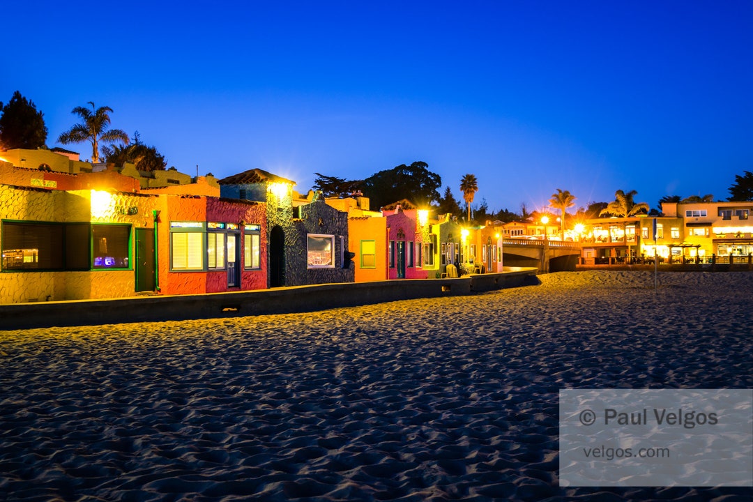 Capitola Poster Art: Capitola Night Print, Venetian Hotel, California ...