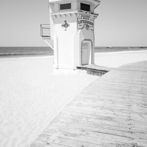 Laguna Beach Poster: Lifeguard Tower Art, Southern California Vintage ...