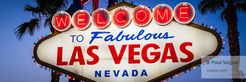 Las Vegas Sign Print: Las Vegas Sign Photo Nevada - Etsy