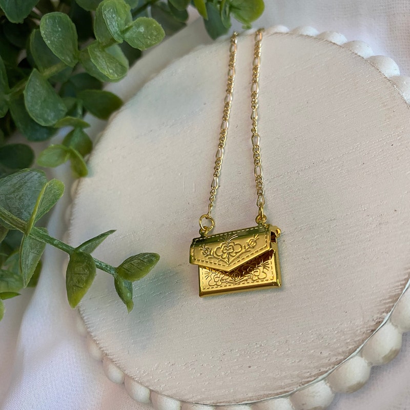Envelope Necklace - Etsy