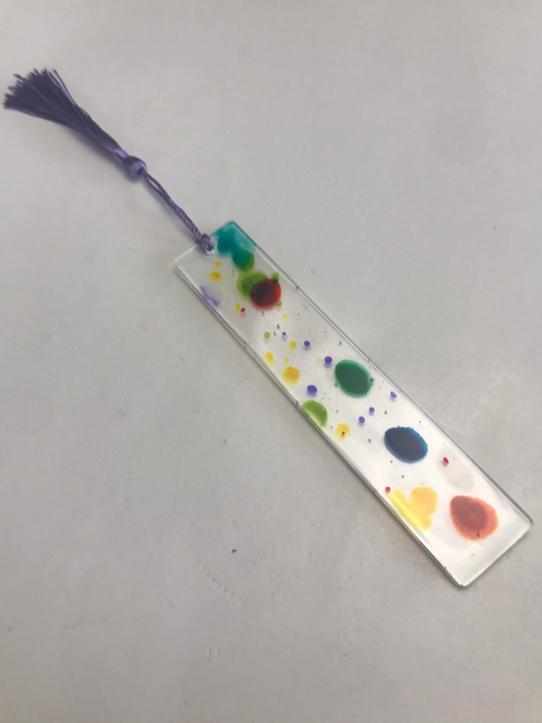 Paint Splatter Bookmark - Etsy