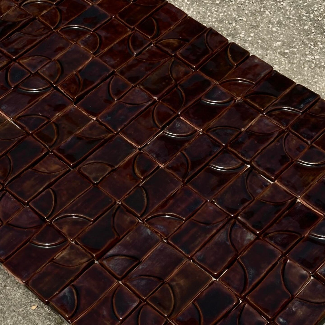 READY TO SHIP Lot of 270 Excess Malaga Toffee Tiles - Etsy