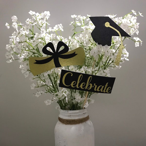 Graduation Centerpiece Sticks - Etsy
