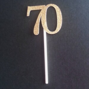 70th Cupcake Toppers, 70 Birthday, 12 Ct 70th Cupcake Toppers, Seventy ...