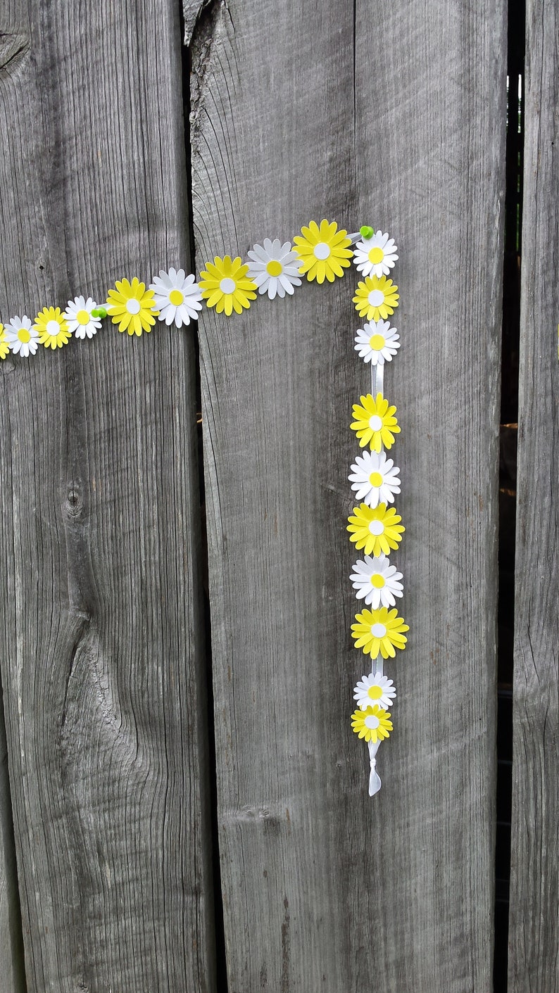 Daisy Paper Flower Chain Flower Garland Outdoor Wedding | Etsy