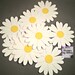 20 Daisy Confetti Table Scatter Flowers, Wedding Flower Confetti, White ...