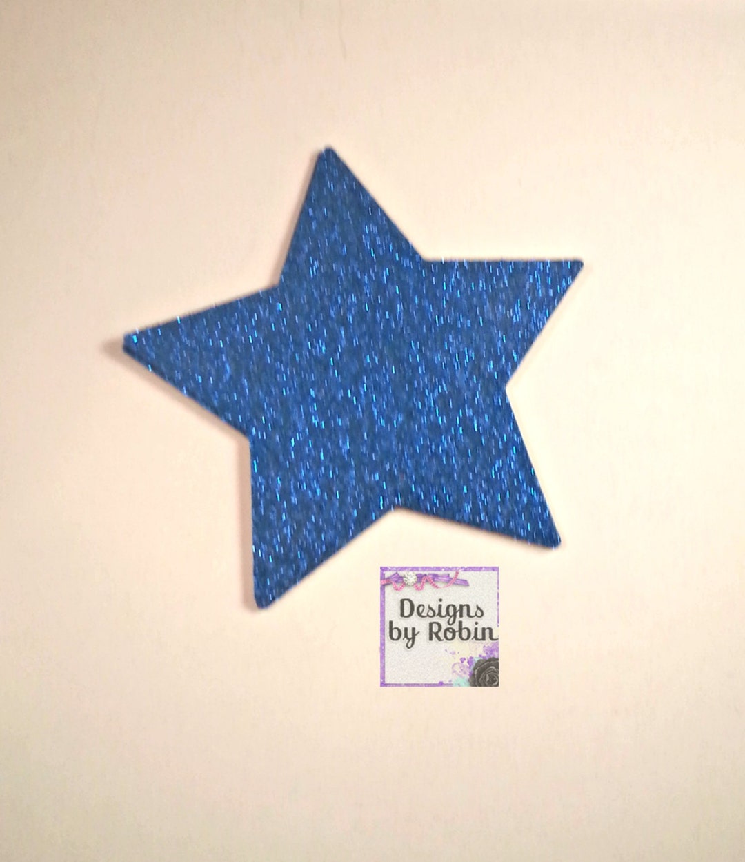 3 Inch Blue Glitter Star Die Cuts, Wedding Blue Diecuts, Country Star ...
