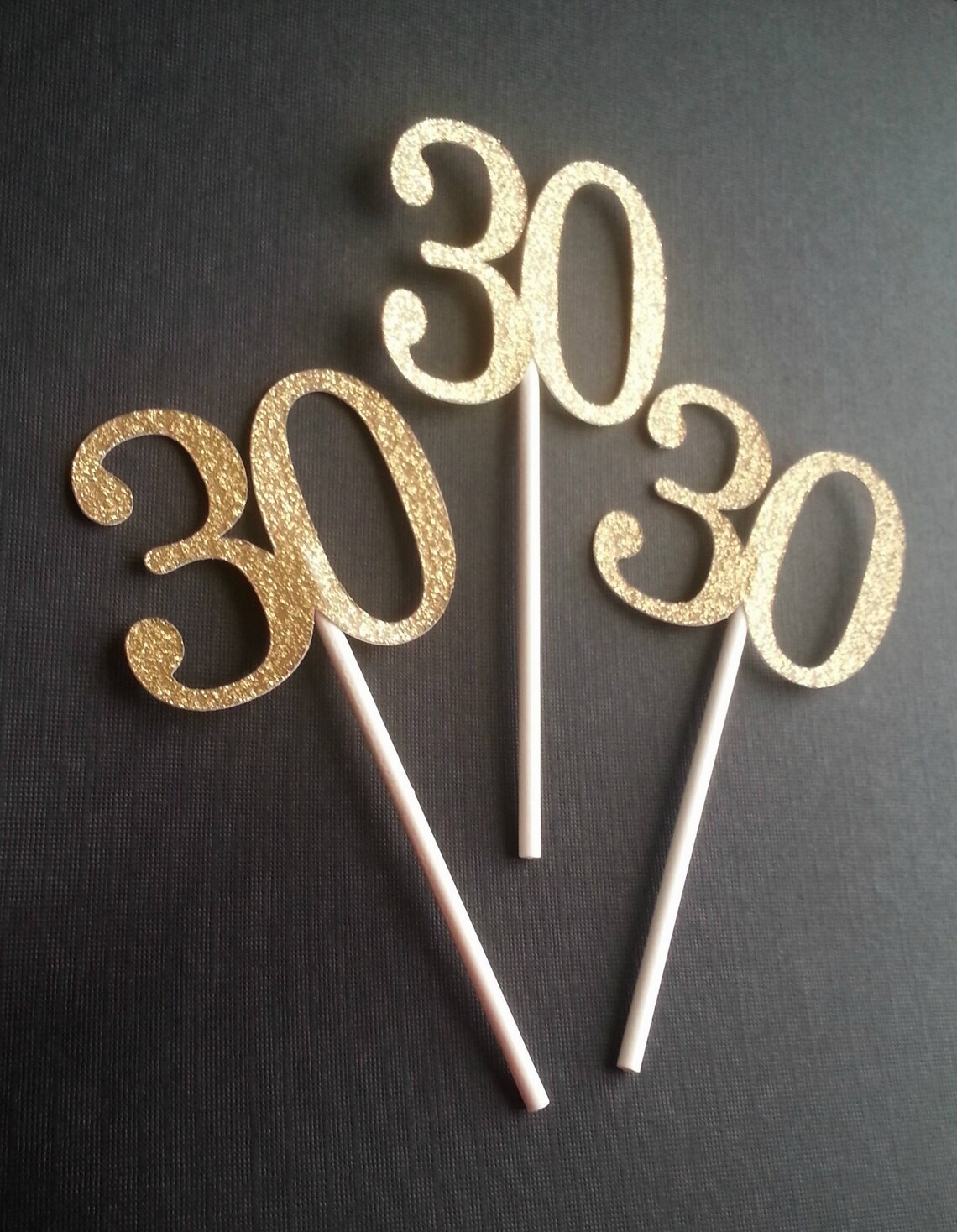 30 Cupcake Toppers 30th Birthday 12 Ct 30th Cupcake Toppers | Etsy