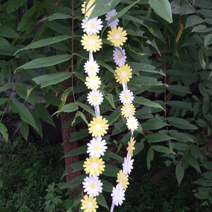 Daisy Paper Flower Chain, Flower Garland, Outdoor Wedding Decor, Daisy ...