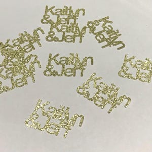Personalized Confetti With 2 Names, Engaged Confetti, Wedding Confetti ...