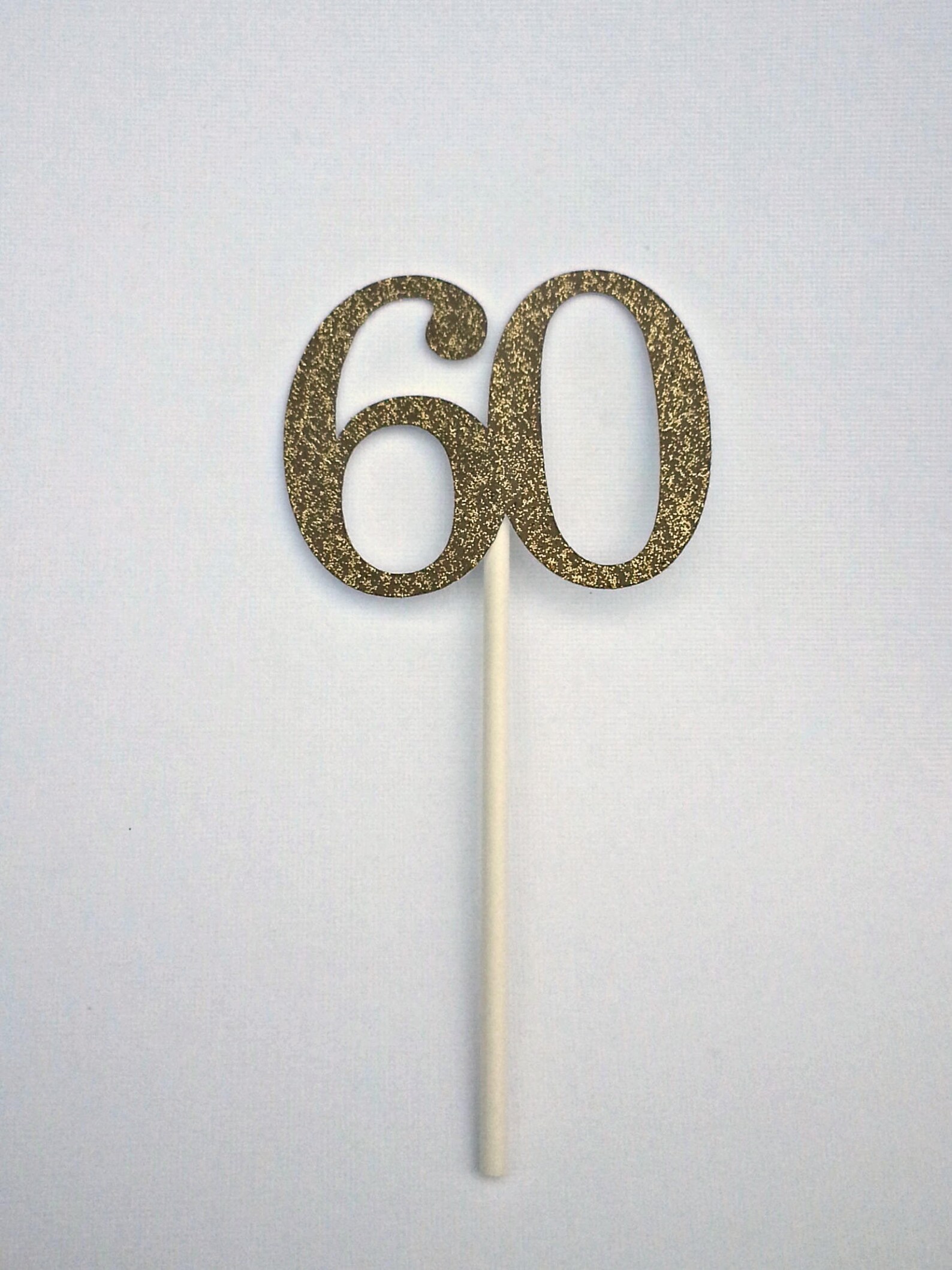 60 Gold Glitter Cupcake Toppers 60th Birthday 12 Ct 60th - Etsy