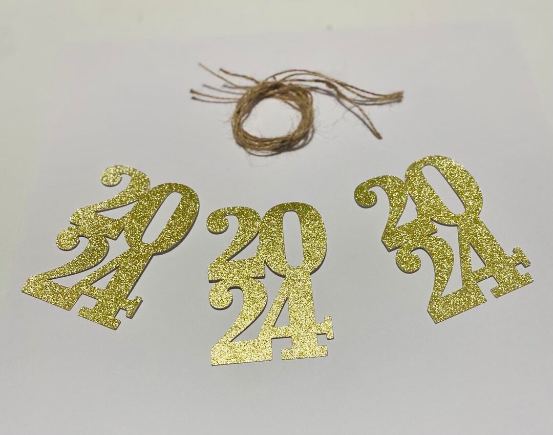 2025 Gold Graduation Gift Tags, Graduation Party Decorations, Congrats ...