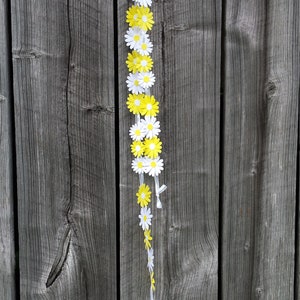 Daisy Paper Flower Chain, Flower Garland, Outdoor Wedding Decor, Daisy ...