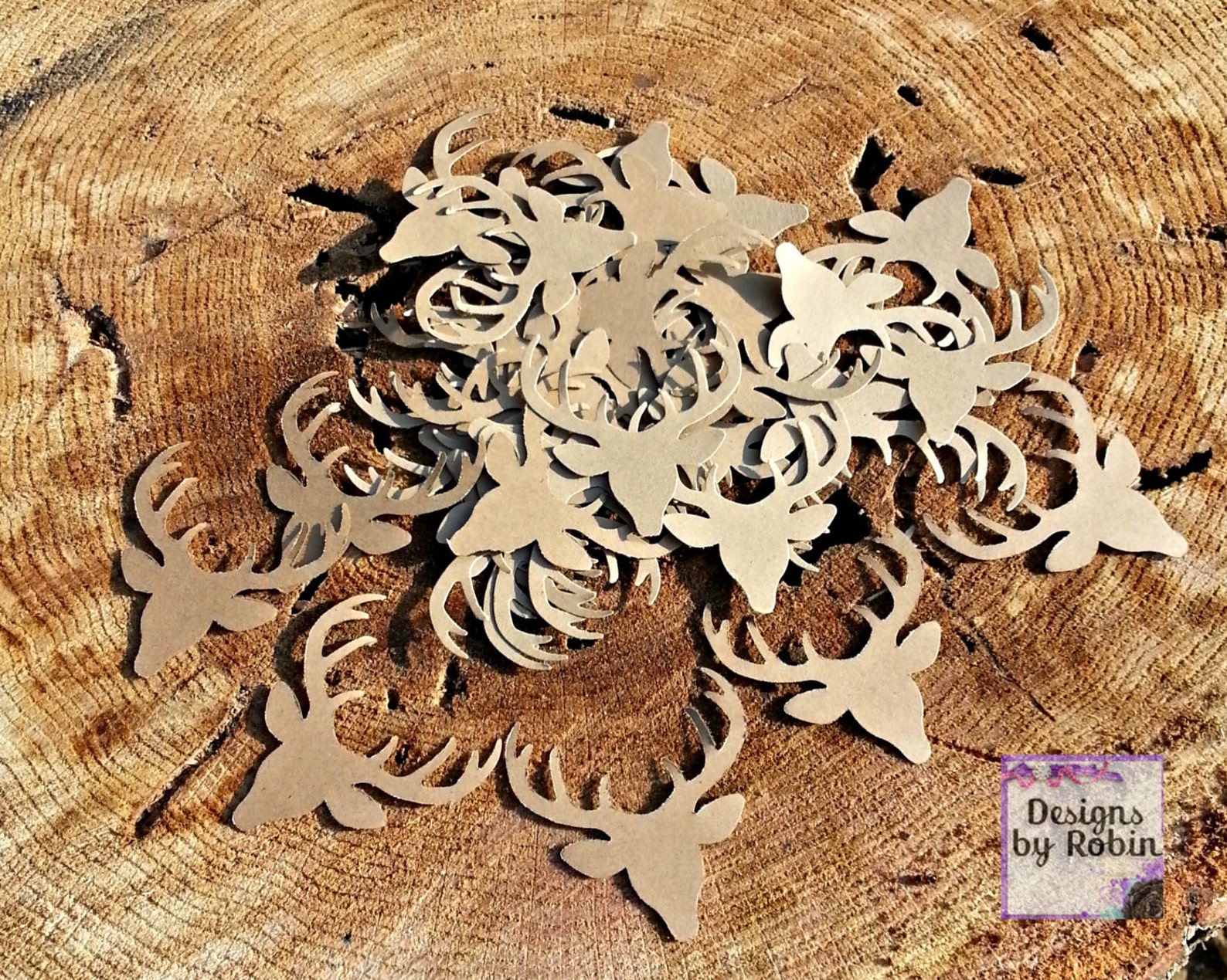 Deer Die Cut - Deer Punch Outs - Deer Head Confetti - Etsy