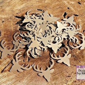 Deer Die Cut - Deer Punch Outs - Deer Head Confetti - Etsy