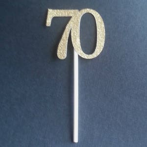 70th Cupcake Toppers, 70 Birthday, 12 Ct 70th Cupcake Toppers, Seventy ...
