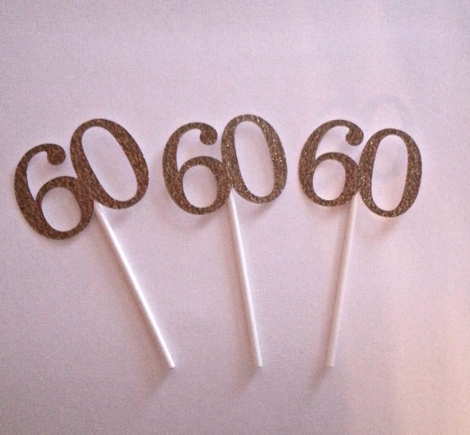 60 Cupcake Toppers 60th Birthday 12 Ct 60th Cupcake Toppers - Etsy