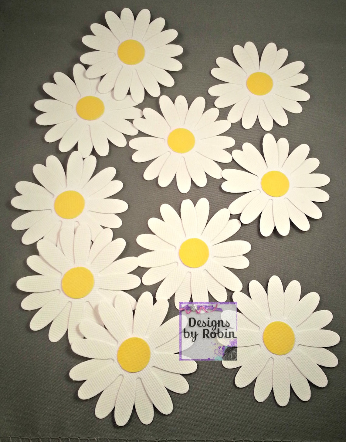 20 Daisy Confetti Table Scatter Flowers, Wedding Flower Confetti, White ...