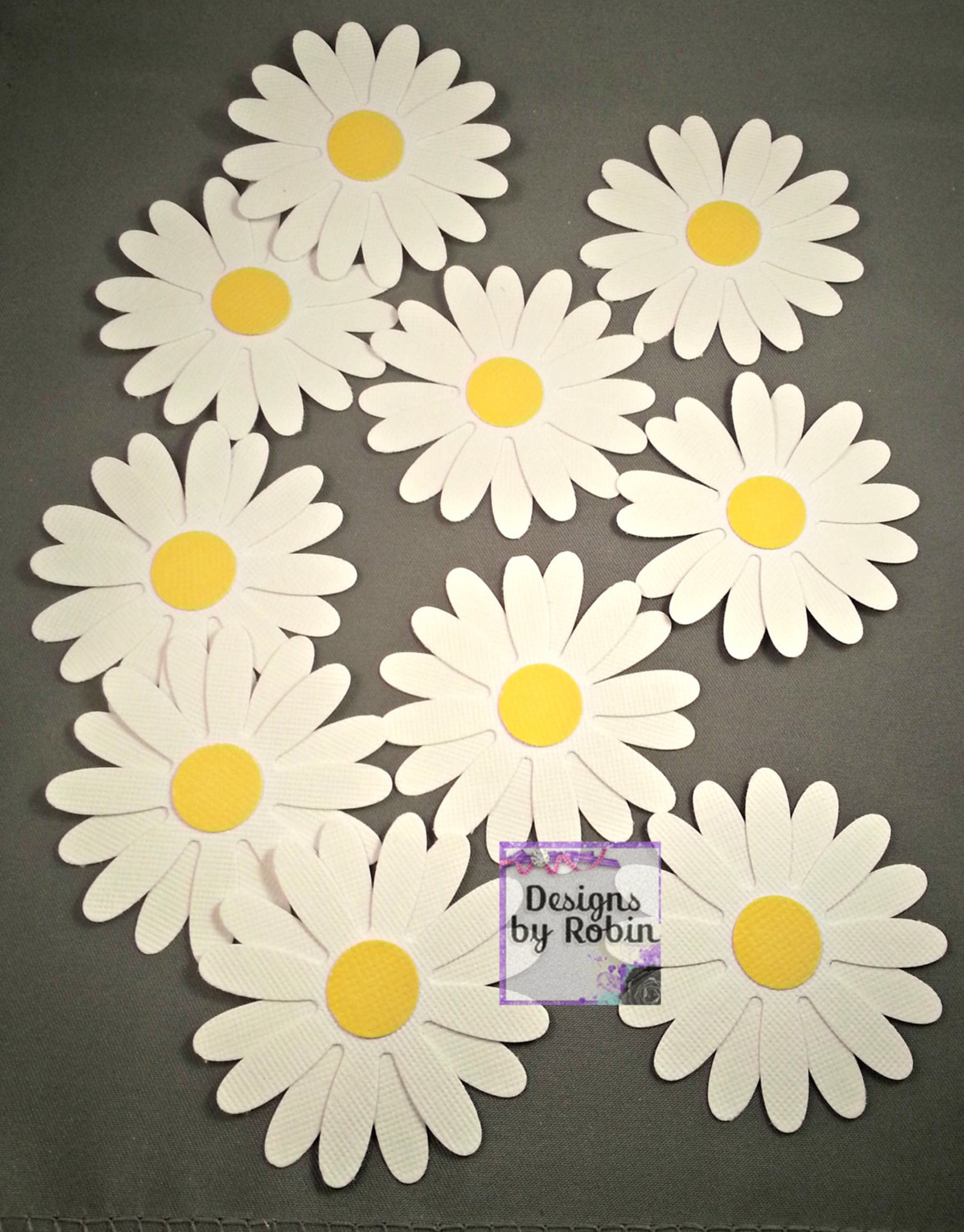 12 Daisy Cupcake Toppers Flower Cupcake Toppers Wildlife - Etsy