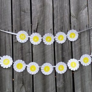 Daisy Paper Flower Chain, Flower Garland, Outdoor Wedding Decor, Daisy ...