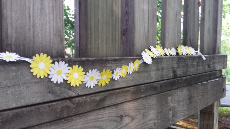 Daisy Paper Flower Chain Flower Garland Outdoor Wedding | Etsy