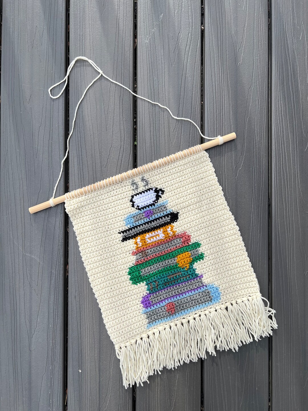 Crochet Pattern for Book Lovers Handmade Book Decor for People Who Love ...