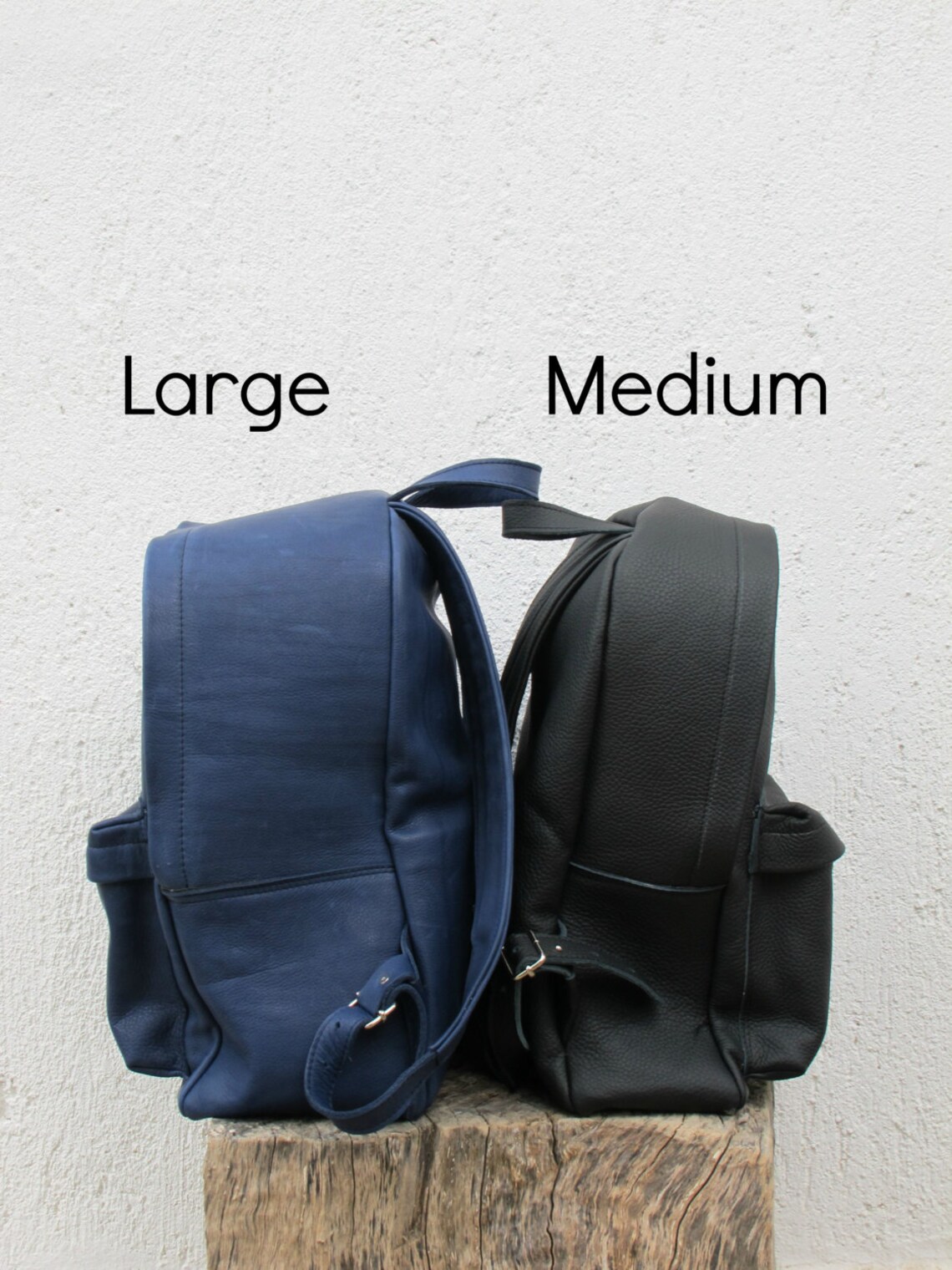 Brown Leather Backpack Available in 16 Colors and Two Sizes. Unisex - Etsy