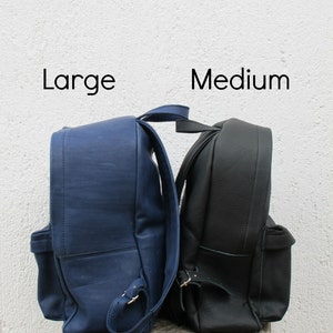 Brown Leather Backpack Available in 16 Colors and Two Sizes. Unisex - Etsy