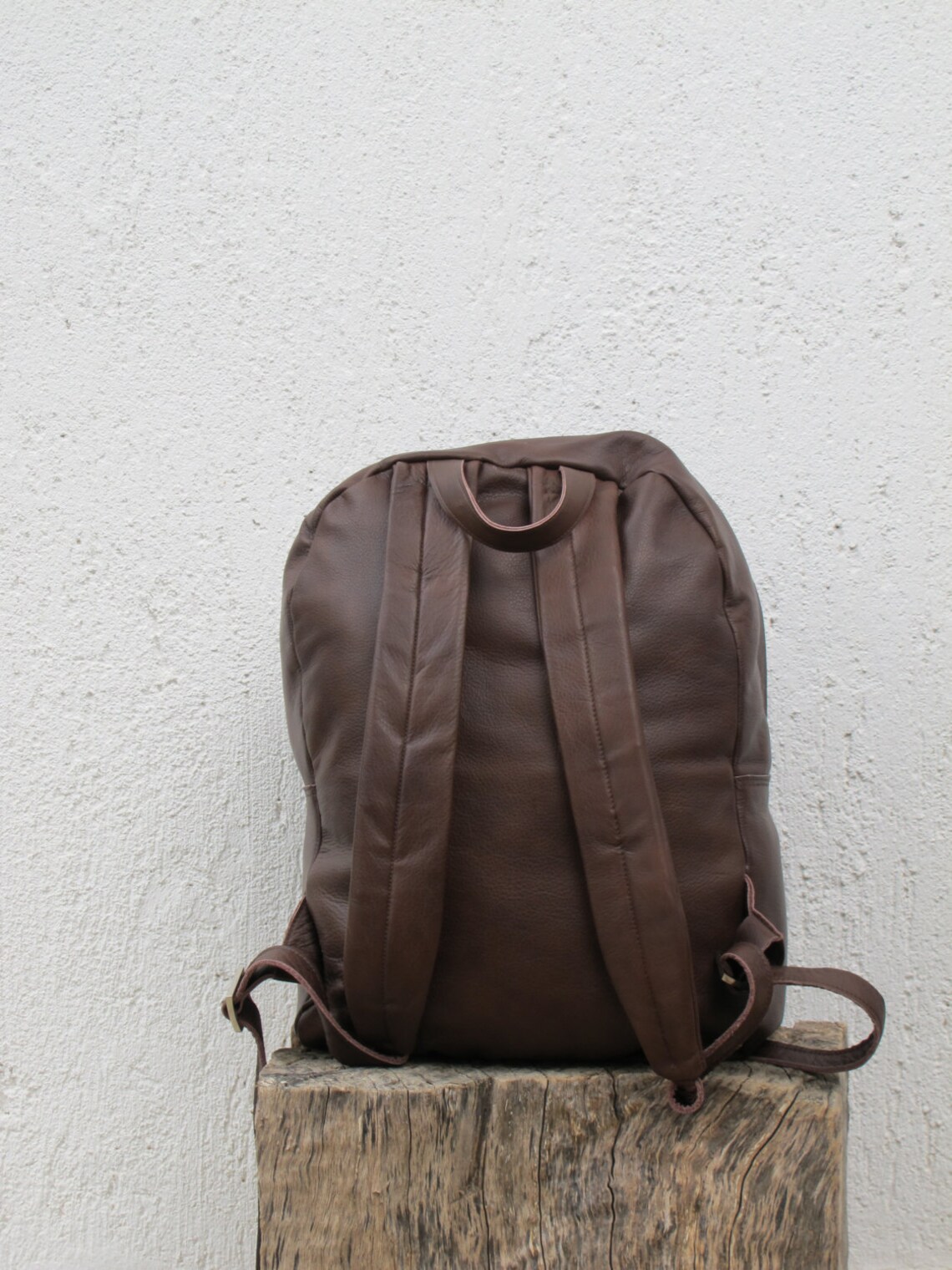 Brown Leather Backpack Available in 16 Colors and Two Sizes. | Etsy