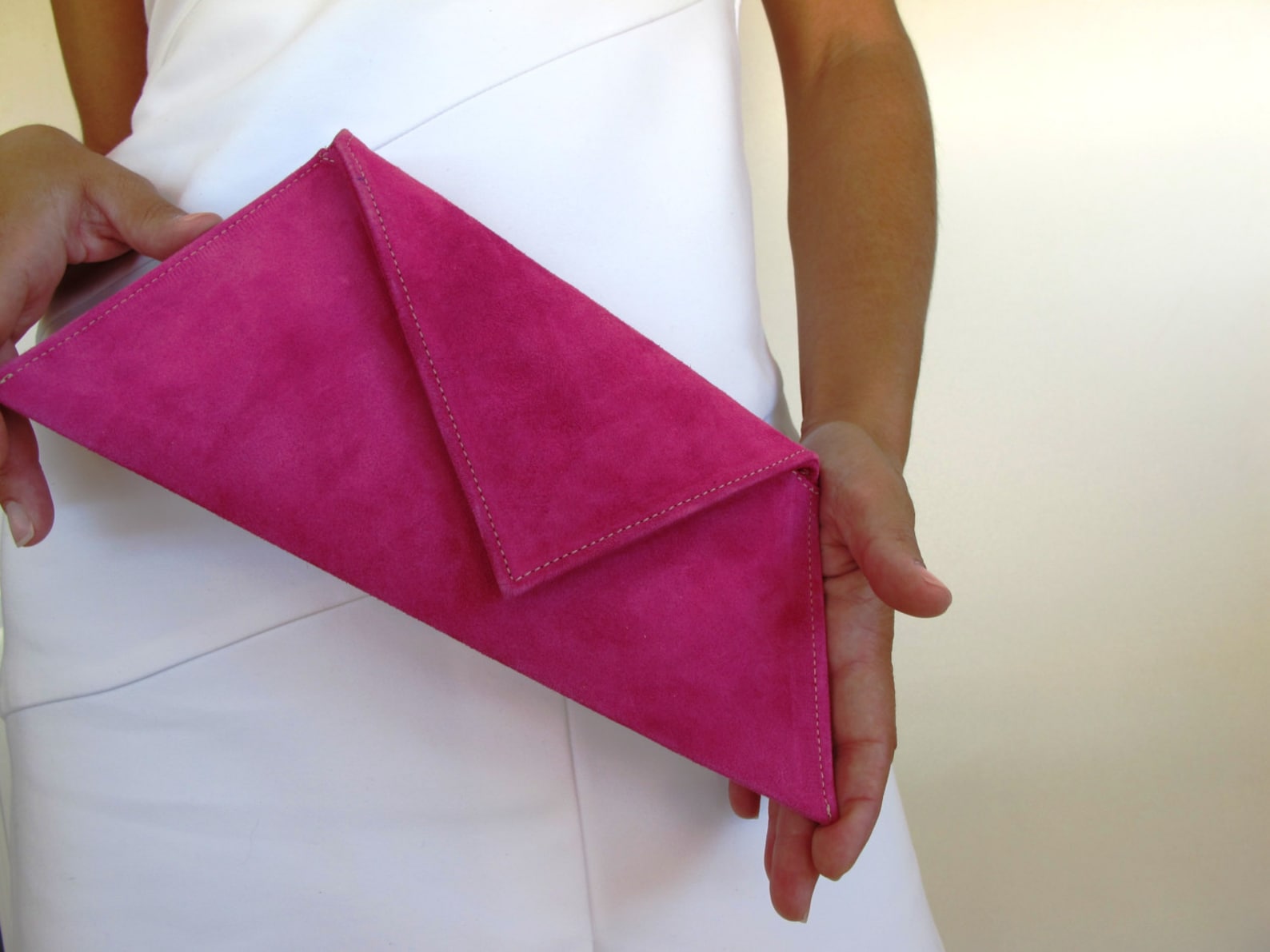 Leather Geometric Clutch Small Size in Many Colors. - Etsy